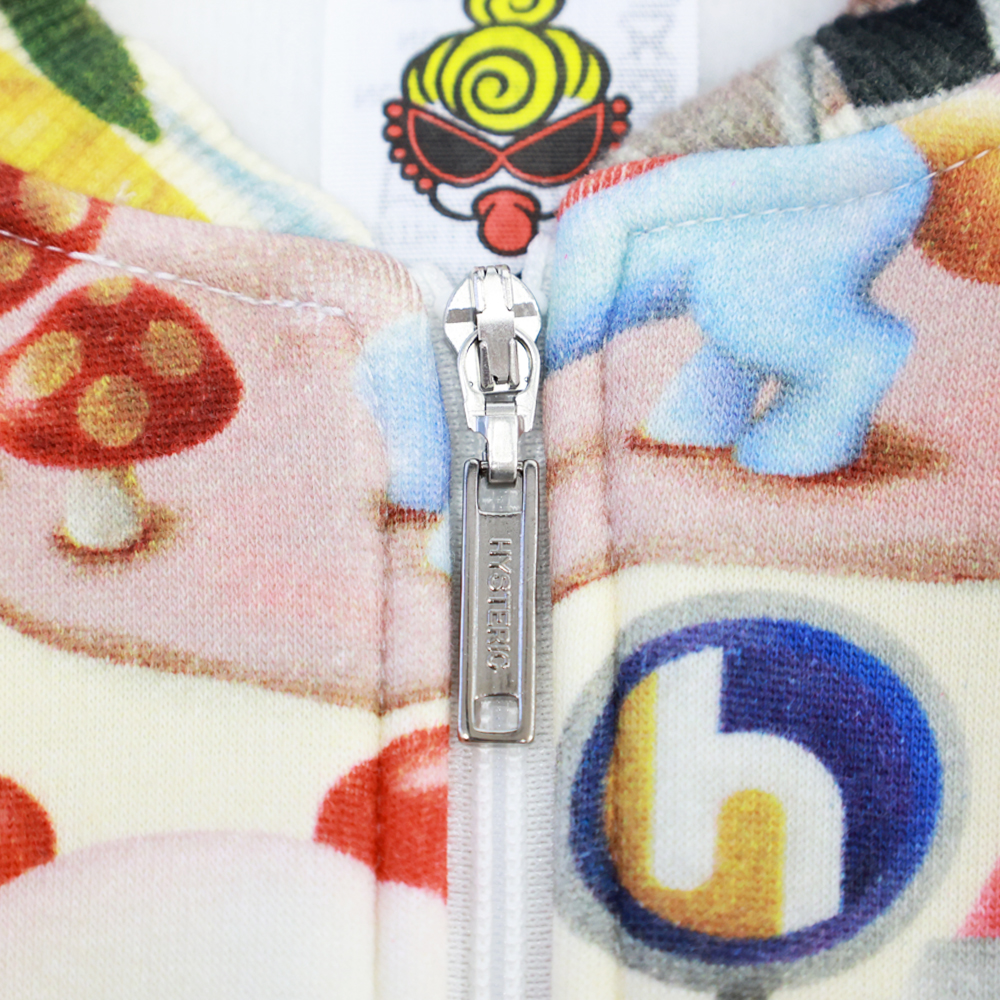 Hysteric Mini Direct Web MY FIRST HYSTERIC MINI'S WONDERLAND総柄 ボンバー裏毛 Viscotex ブルゾン(90cm ライトグリーン ...