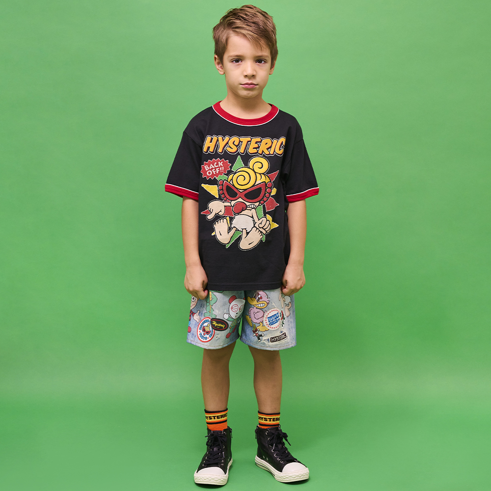 Hysteric Mini Direct Web Hystericmini MINI&FRIENDS ALLSTAR Viscotex Like a denim ショートパンツ(120cm ...