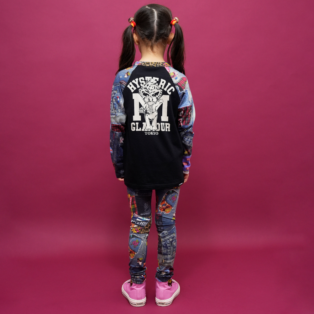 Hysteric Mini Direct Web HystericMini DENIM GEEK Viscotex 10分丈レギンス(120cm インディゴ): HYSヒスミニ ...