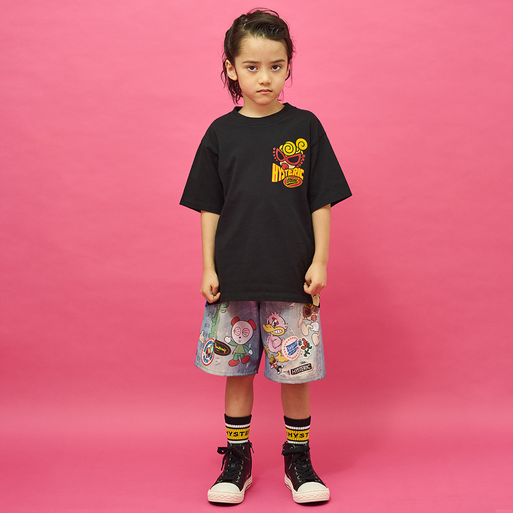 Hysteric Mini Direct Web Hystericmini MINI&FRIENDS ALLSTAR Viscotex Like a denim ショートパンツ(120cm ...