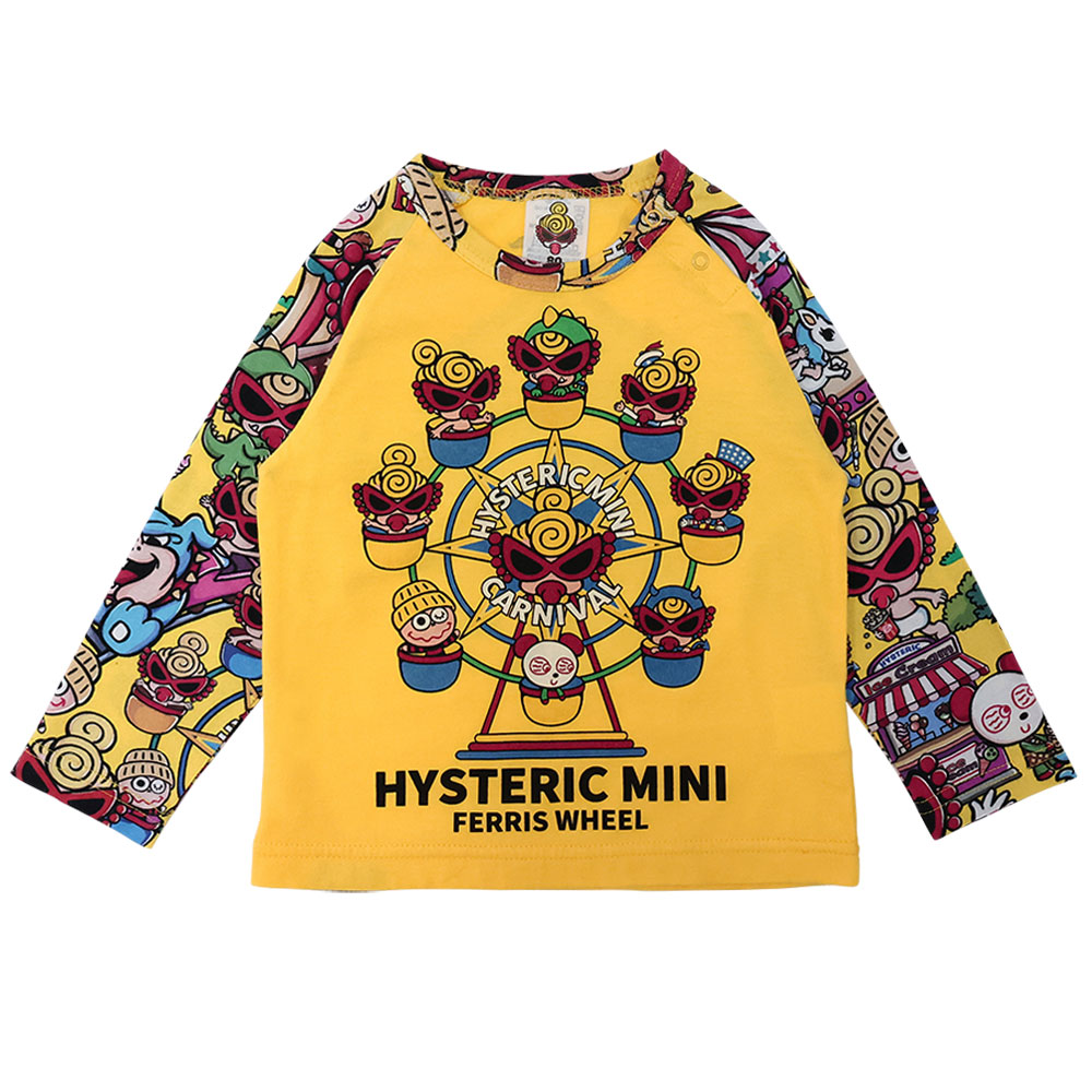Hysteric Mini Direct Web MY FIRST HYSTERIC HYSTERIC MINI LANDラグラン 長袖Tシャツ(90cm ブラック): MFHマイファースト ...