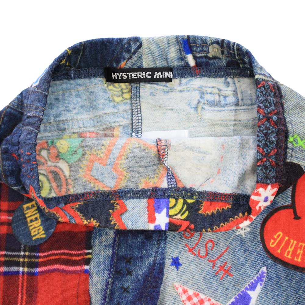 Hysteric Mini Direct Web HystericMini DENIM GEEK Viscotex 10分丈レギンス(120cm インディゴ): HYSヒスミニ ...